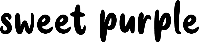 sweet purple font