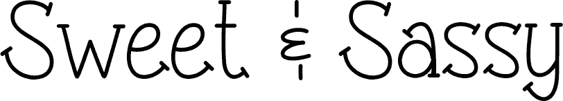 Sweet & sassy serif font