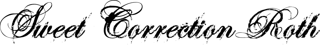 SWEETCORRECTION ROTH font