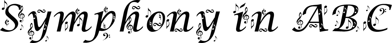 Symphony in ABC font | Fonts2u.com
