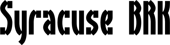 Syracuse BRK font | Fonts2u.com