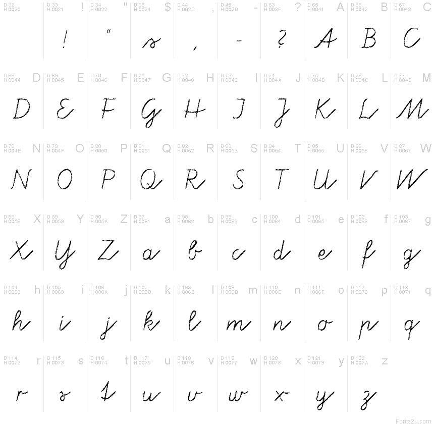Tafelschrift Schriftart