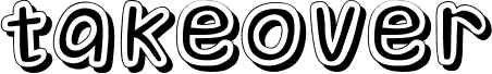 Takeover 3D Regular font | Fonts2u.com