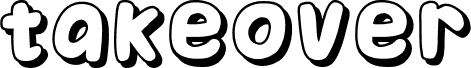 Takeover Regular font
