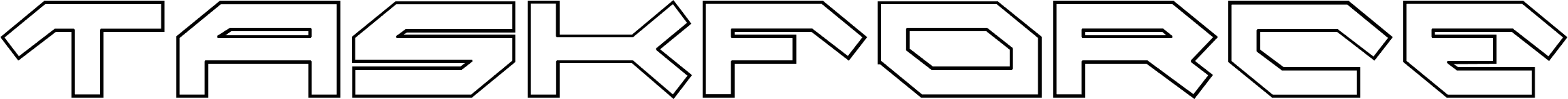 Taskforce Condensed Outline font | Fonts2u.com