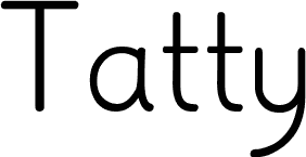 Tatty font