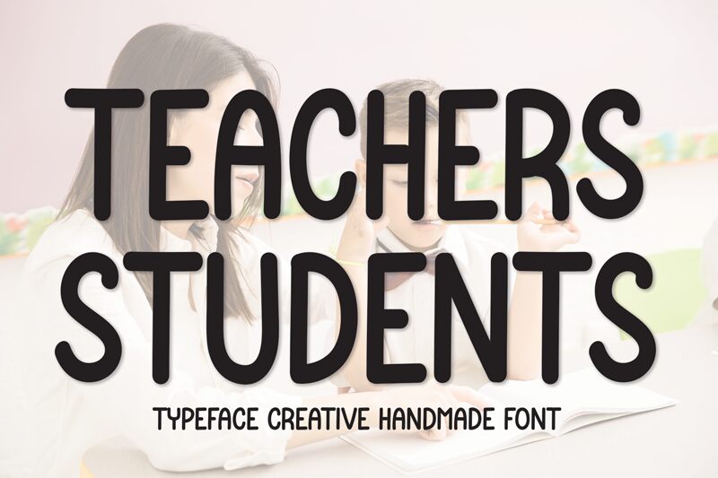 Teachers Students font | Fonts2u.com