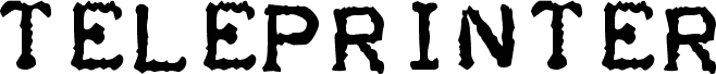 Teleprinter font