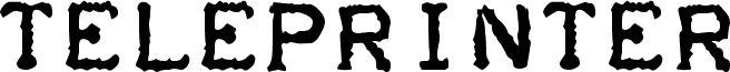 Teleprinter Intalic font | Fonts2u.com