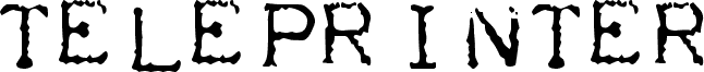 Teleprinter font | Fonts2u.com