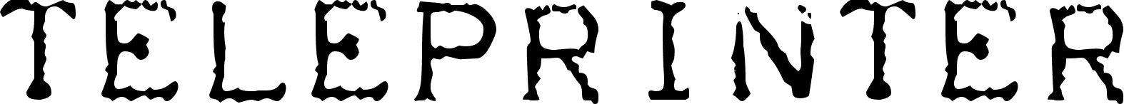 Teleprinter font | Fonts2u.com