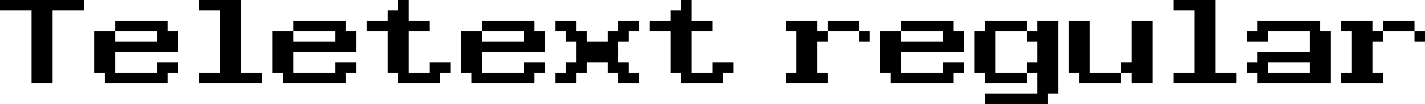 Teletext regular Regular font