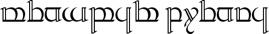 Tengwar Quenya Medium font | Fonts2u.com