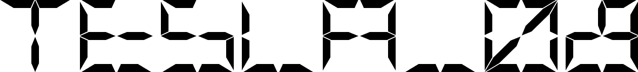 TESLA_08 font
