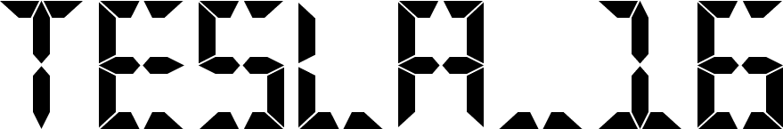 TESLA_16 font | Fonts2u.com