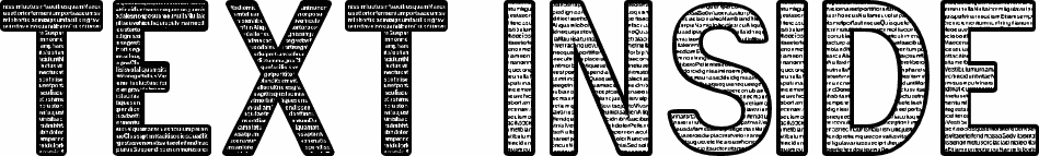 text INSIDE tfb font