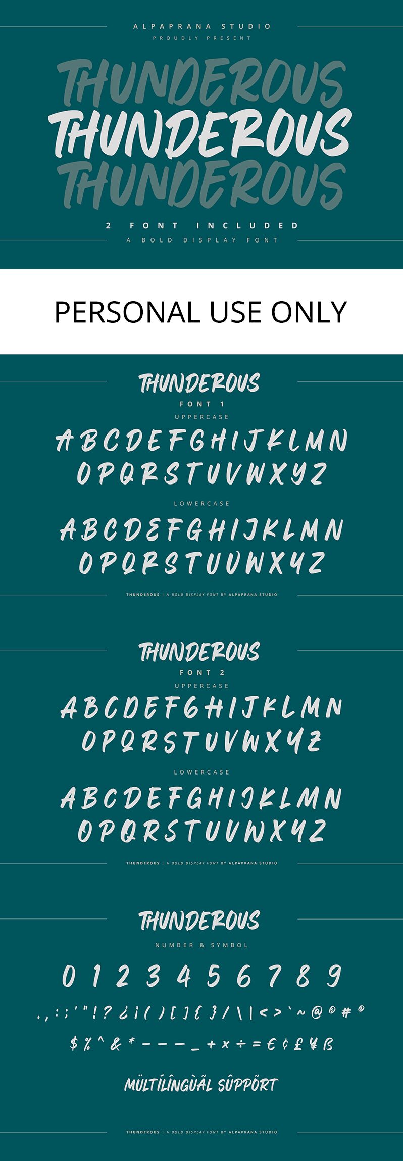 Thunderous Two font | Fonts2u.com