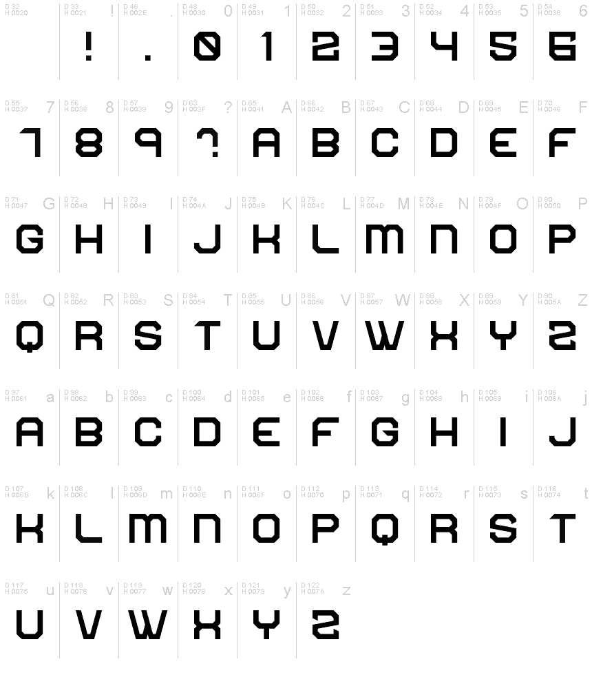 Three Point font