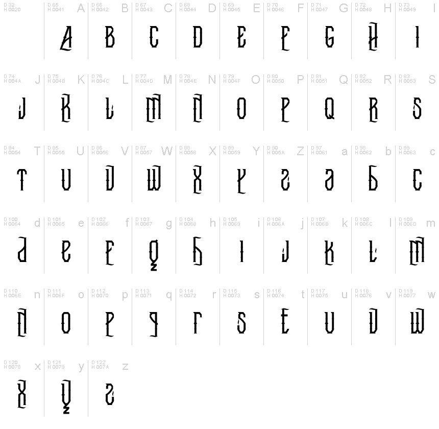 Throwing Axes Alt Font Fonts2u
