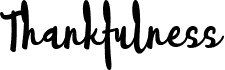 Thankfulness Italic font | Fonts2u.com
