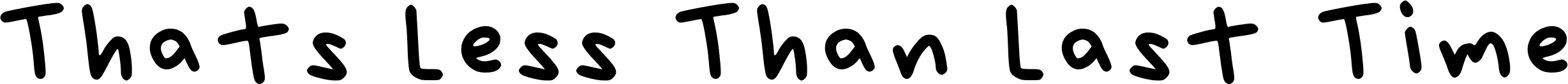 Thats Less Than Last Ti Regular font | Fonts2u.com
