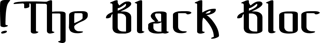 !The Black Bloc font | Fonts2u.com