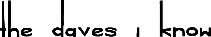The Daves I Know font | Fonts2u.com