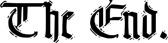 The End. font | Fonts2u.com