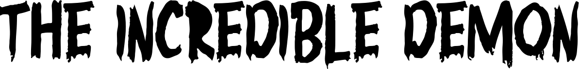 The Incredible Demon font | Fonts2u.com