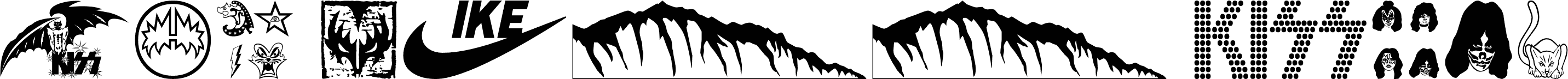 The KISS Font font | Fonts2u.com