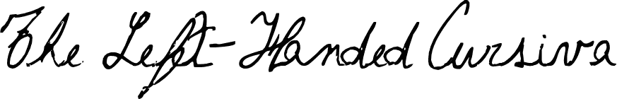 The Left-Handed Cursiva Cursiva font | Fonts2u.com