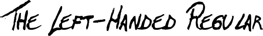 The Left-Handed Regular font | Fonts2u.com