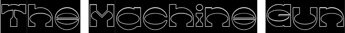 The Machine Gun font