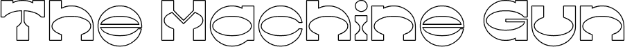The Machine Gun font