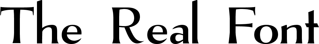 The Real Font font | Fonts2u.com