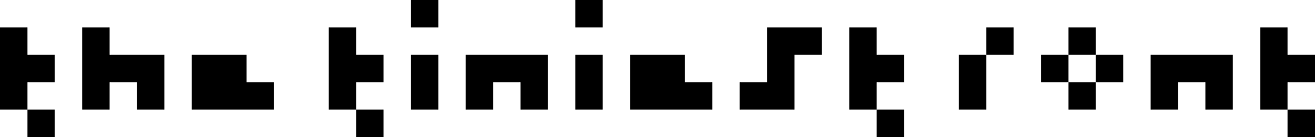 the tiniest font Regular font | Fonts2u.com