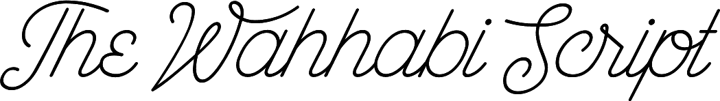The Wahhabi Script Slant font