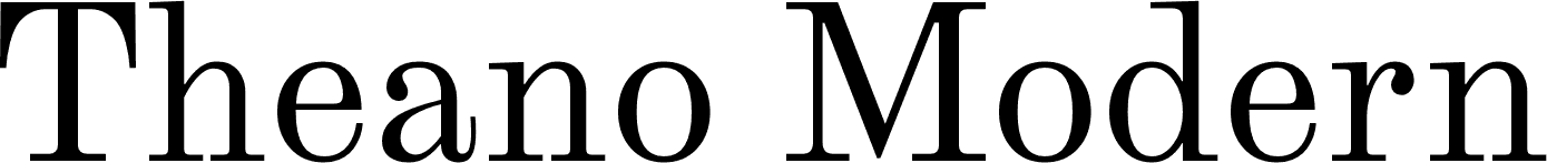 Theano Modern Regular font