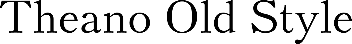 Theano Old Style Regular font