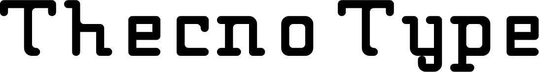Thecno Type Regular font | Fonts2u.com