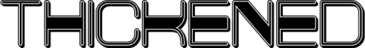 Thickened Hollow Regular font