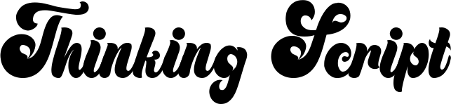 Thinking Script Demo Regular font | Fonts2u.com