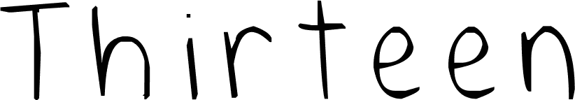 Thirteen font | Fonts2u.com