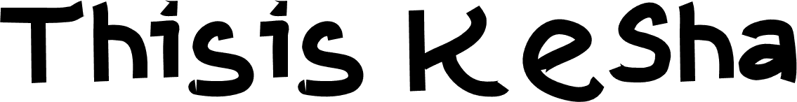 Thisis KeSha font | Fonts2u.com
