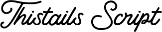 Thistails_Script_Demo Rough font | Fonts2u.com