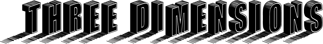 Three Dimensions Regular font