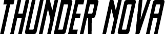 Thunder Nova Condensed font
