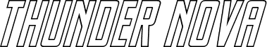 Thunder Nova 3D font