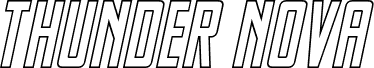 Thunder Nova font