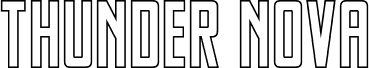 Thunder Nova Outline Semi-Ital font | Fonts2u.com